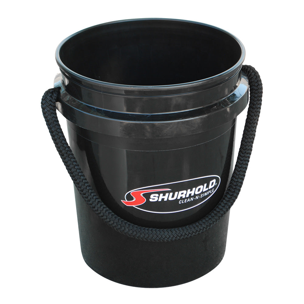 Shurhold Worlds Best Rope Handle Bucket - 5 Gallon - Black [2452 ...