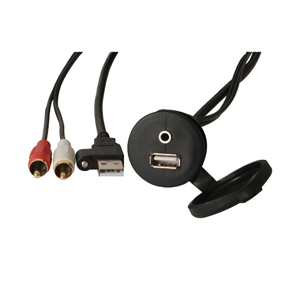 Fusion MSCBUUSB35 Panel Mount USB 35mm Headphone Jack 0101238100 ...