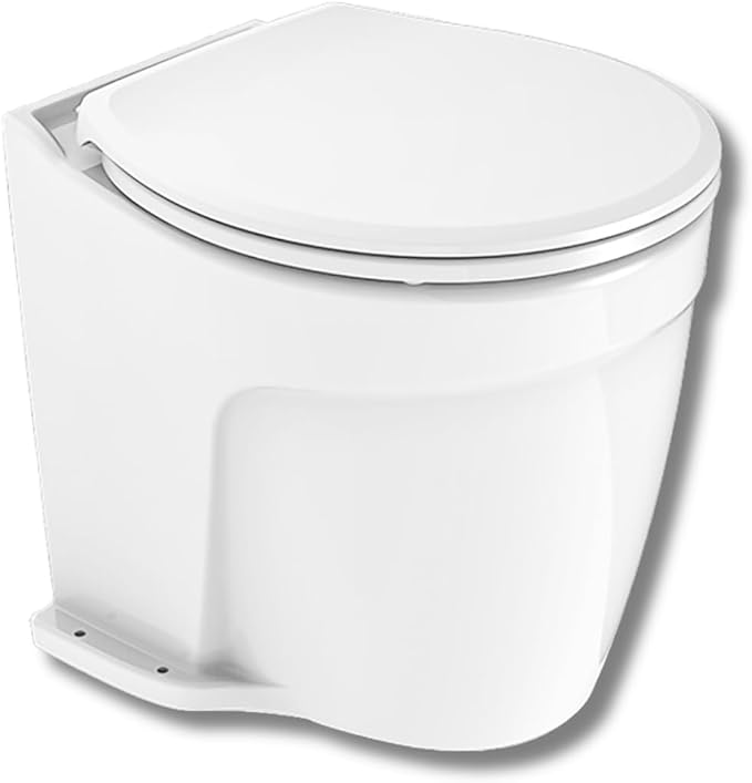 Commodore Deluxe Flush Electric Toilet w/Solenoid Valve - Fresh Water ...